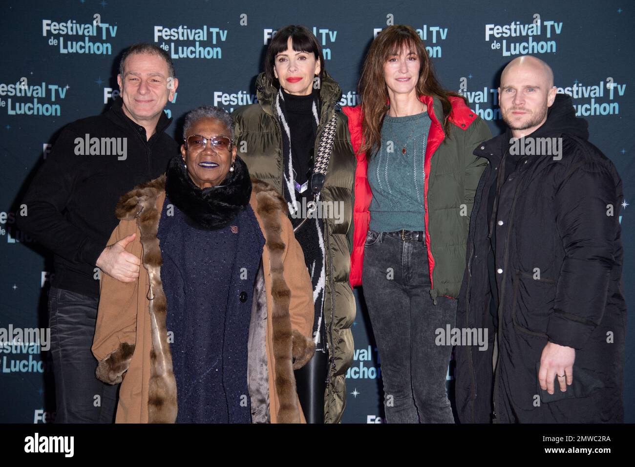 Luchon, France on February 01, 2023. Thierry Binisti, Firmine Richard ...