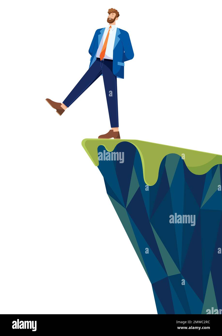 High cliff ledge Stock Vector Images - Alamy