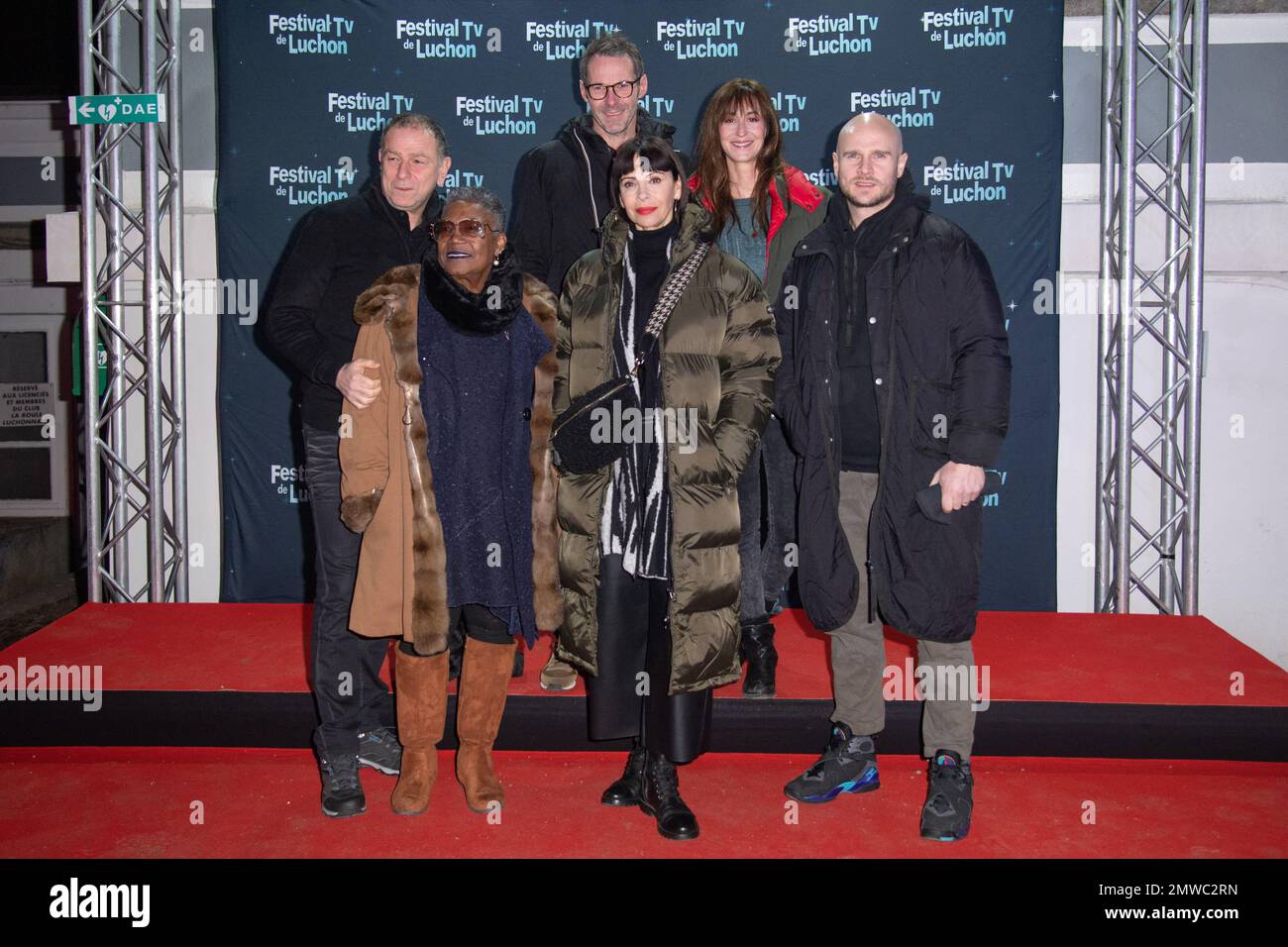Luchon, France on February 01, 2023. Thierry Binisti, Firmine Richard ...