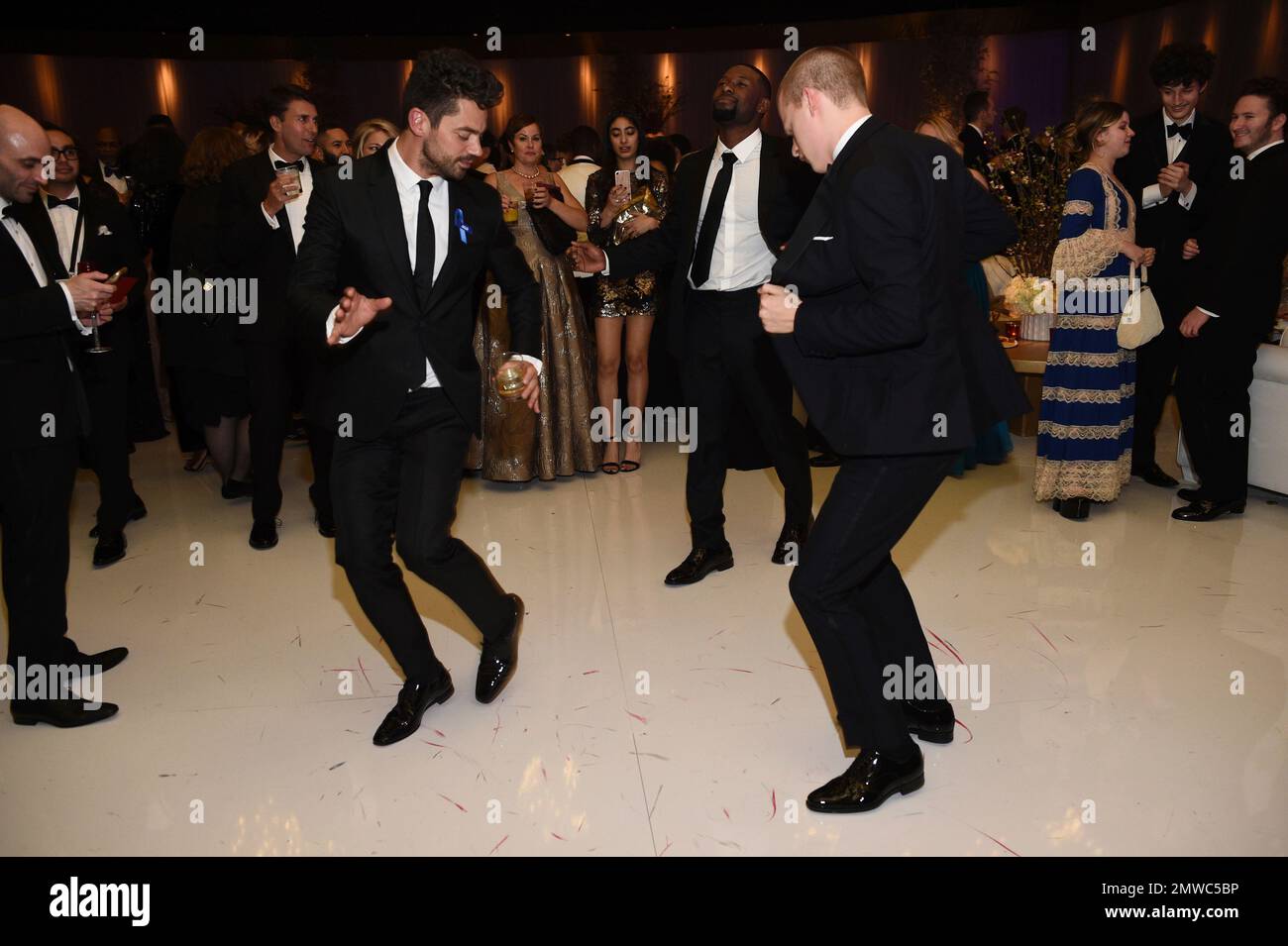 Dominic Cooper, left, and Lucas Hedges seen dancing at the Governors ...