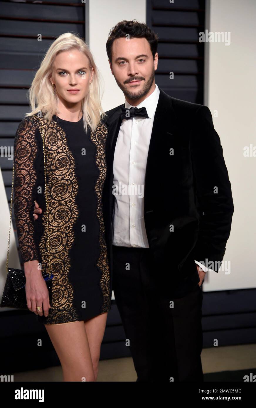 Model Shannan Click, left, and actor Jack Huston arrive at the Vanity ...