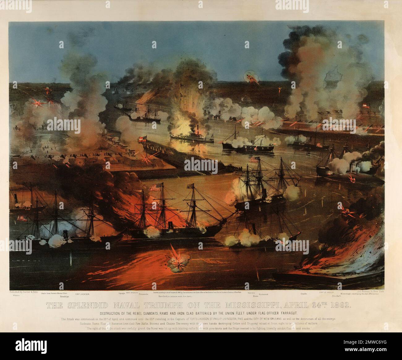 he Battle of Forts Jackson and St. Philip (April 18–28, 1862) was the ...