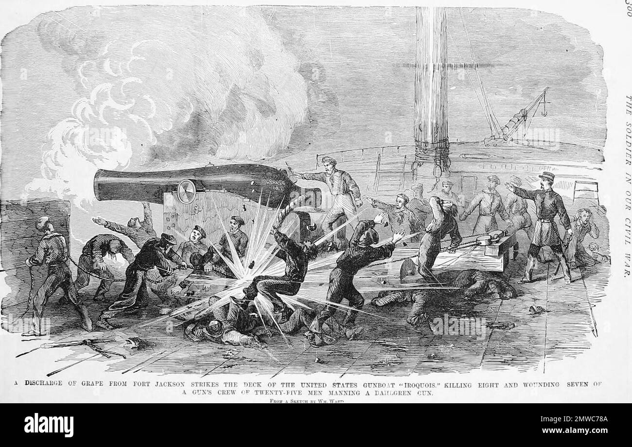 The Battle of Forts Jackson and St. Philip (April 18–28, 1862) was the ...