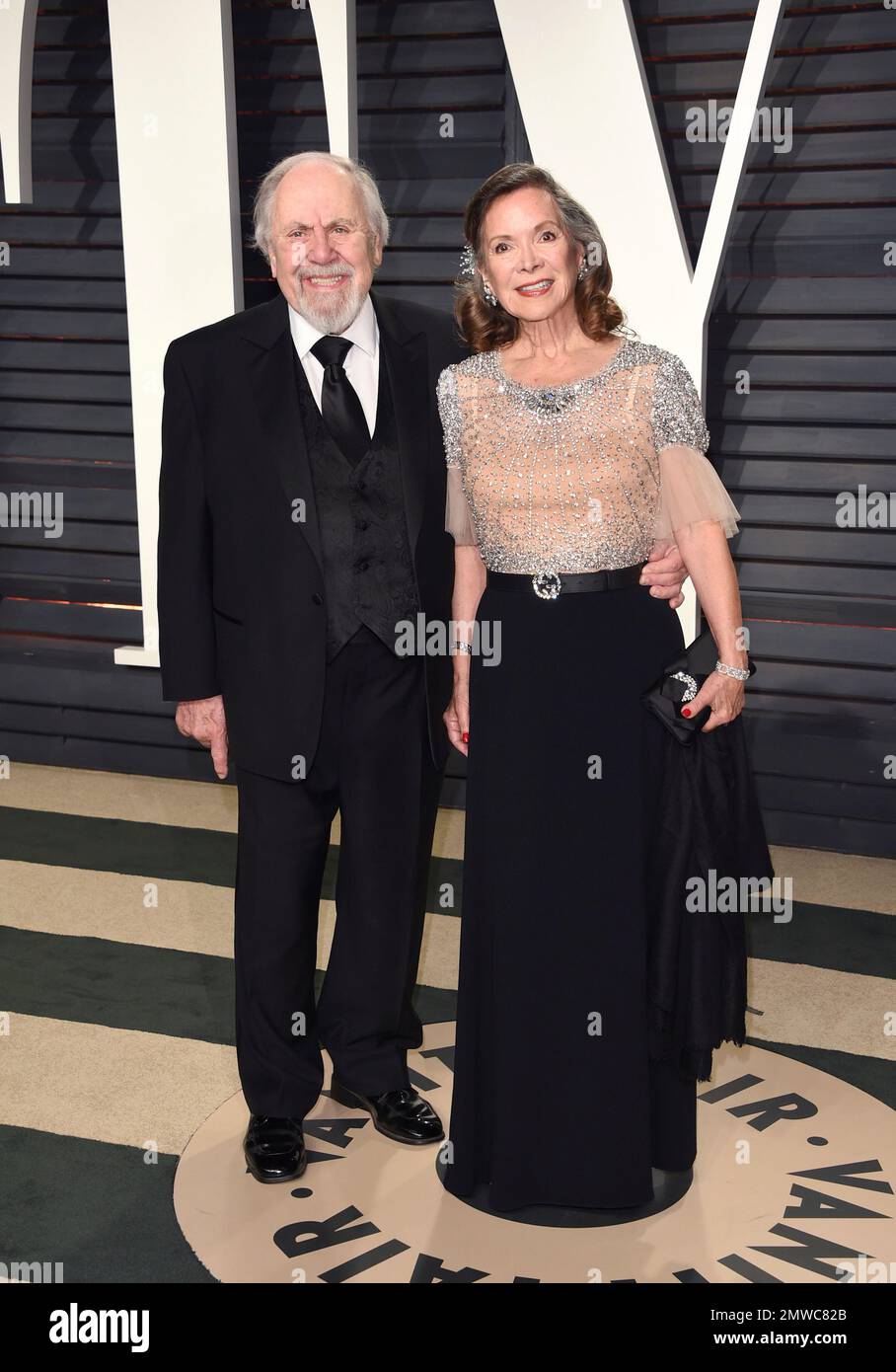 Producer George Schlatter, left, and actress Jolene Brand arrive at the ...