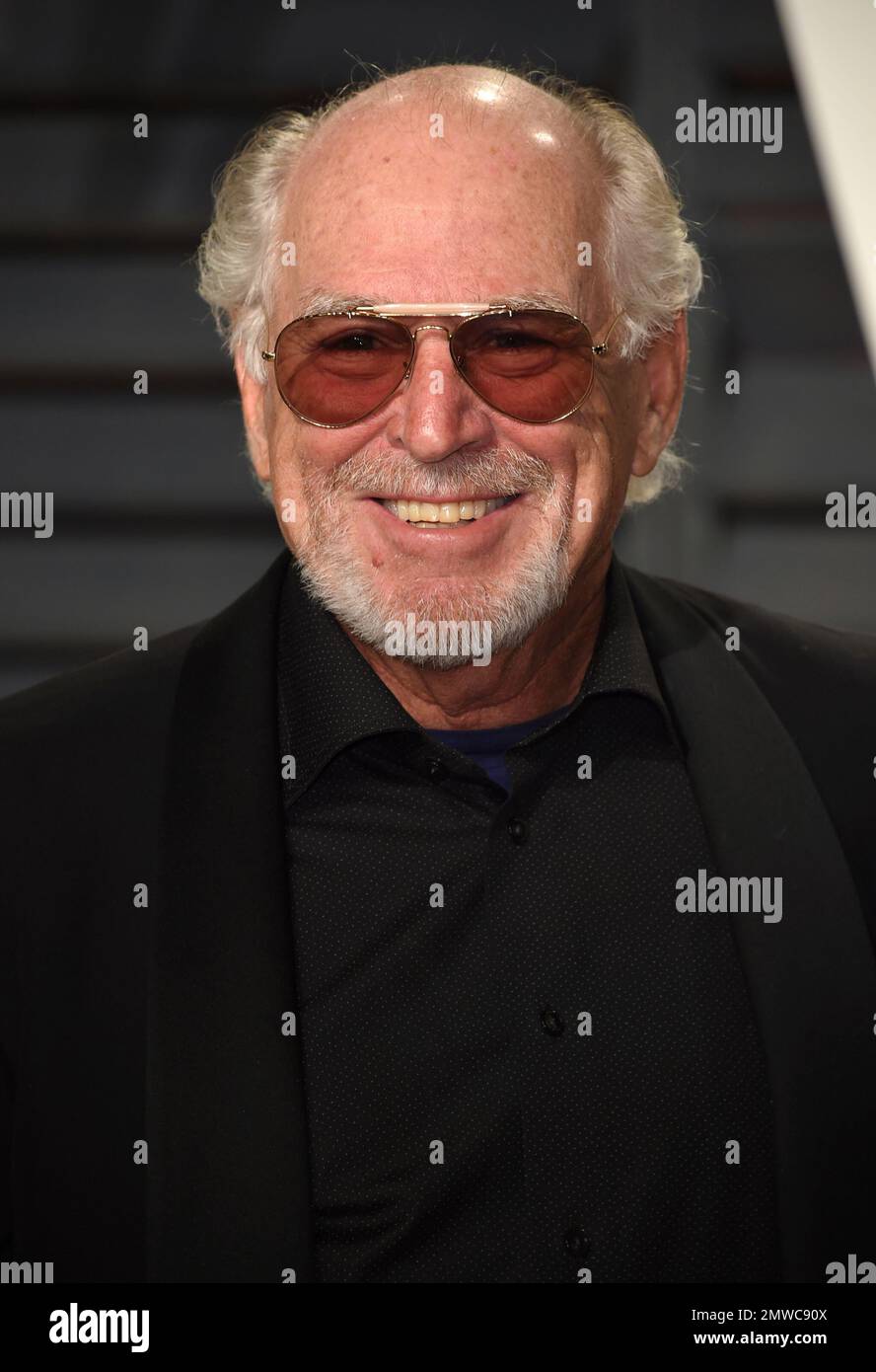 Jimmy Buffett arrives at the Vanity Fair Oscar Party on Sunday, Feb. 26 ...