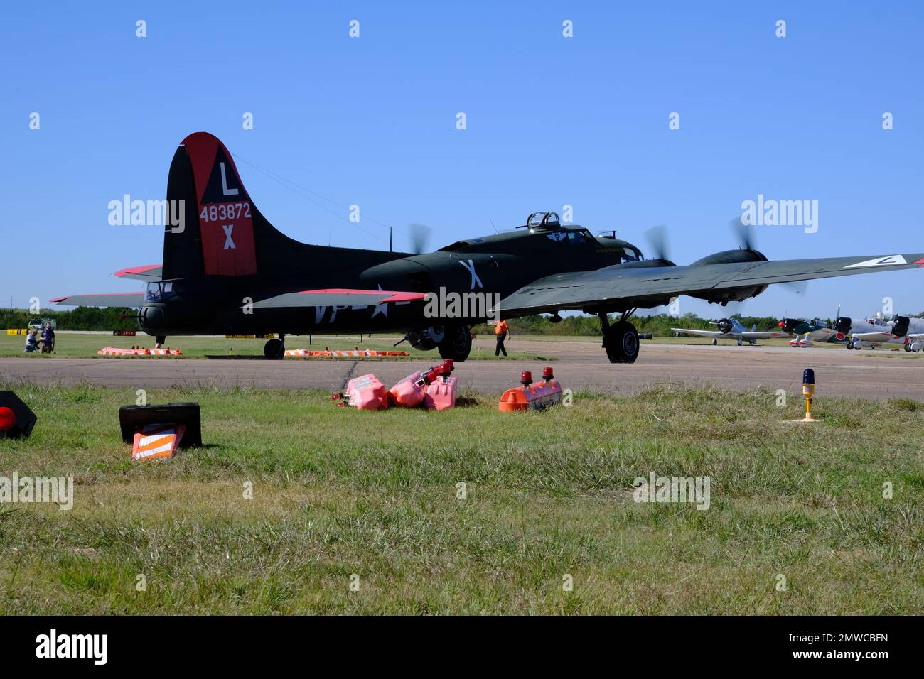 The flying Boeing B-17 involved in a mid-air collision at Dallas ...