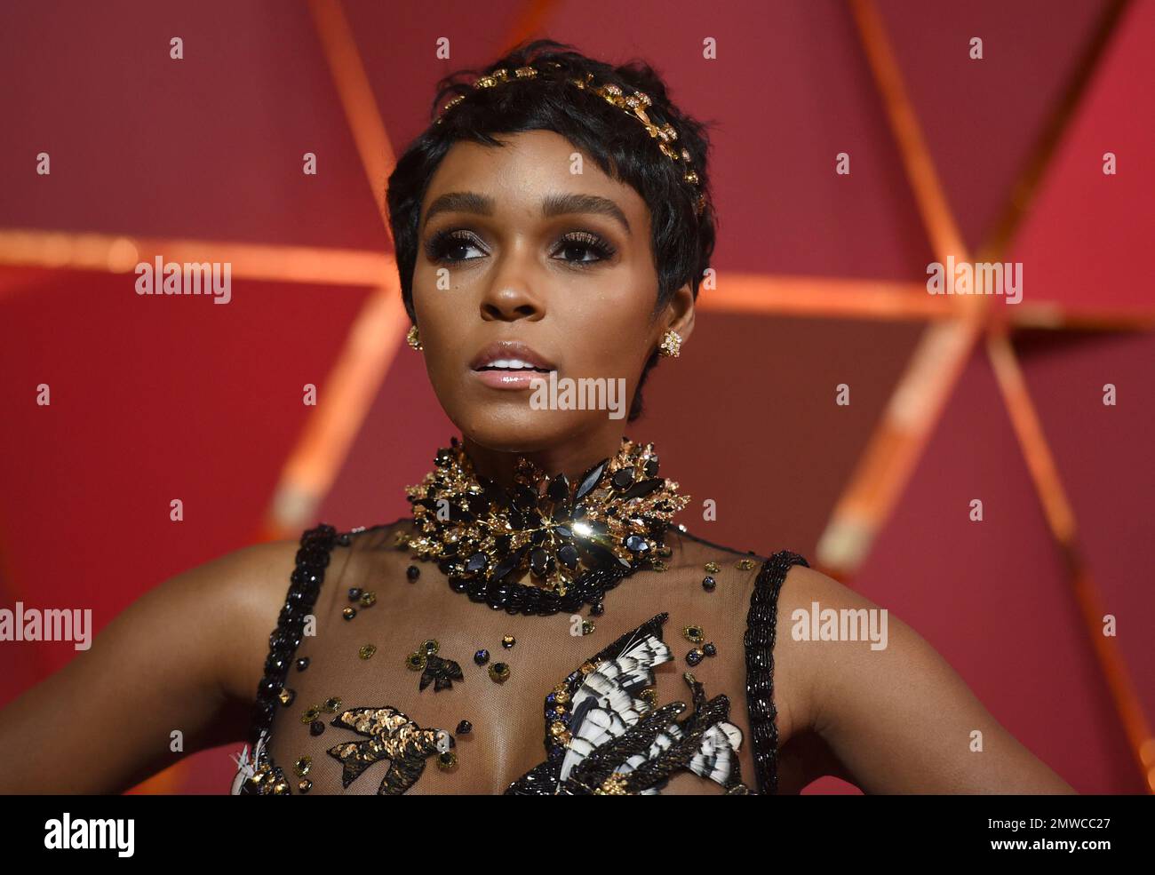 Janelle Monae arrives at the Oscars on Sunday, Feb. 26, 2017, at the ...