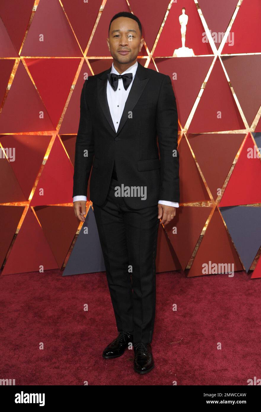 John Legend arrives at the Oscars on Sunday, Feb. 26, 2017, at the ...