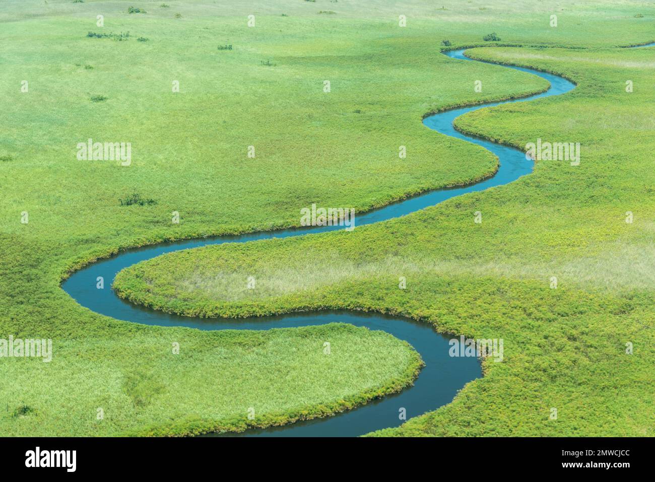 Meandering River, Okavango Delta, Botswana Stock Photo - Alamy