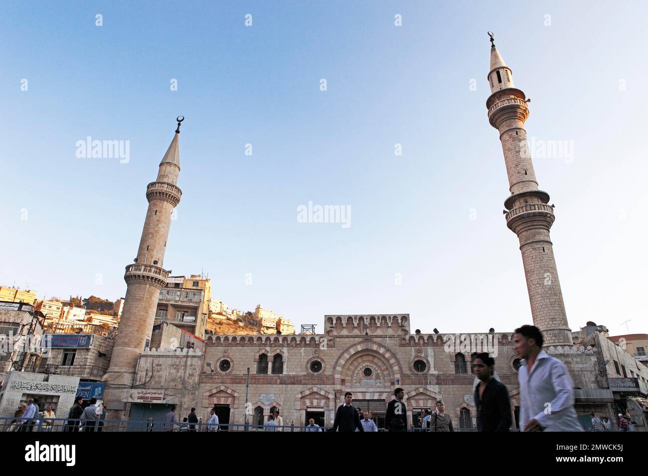 Al Hussein Mosque, Amman, Jordan Stock Photo - Alamy