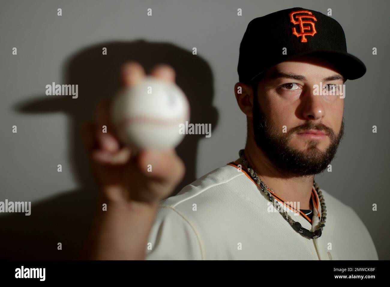 This is a 2017 photo of relief pitcher George Kontos of the San ...