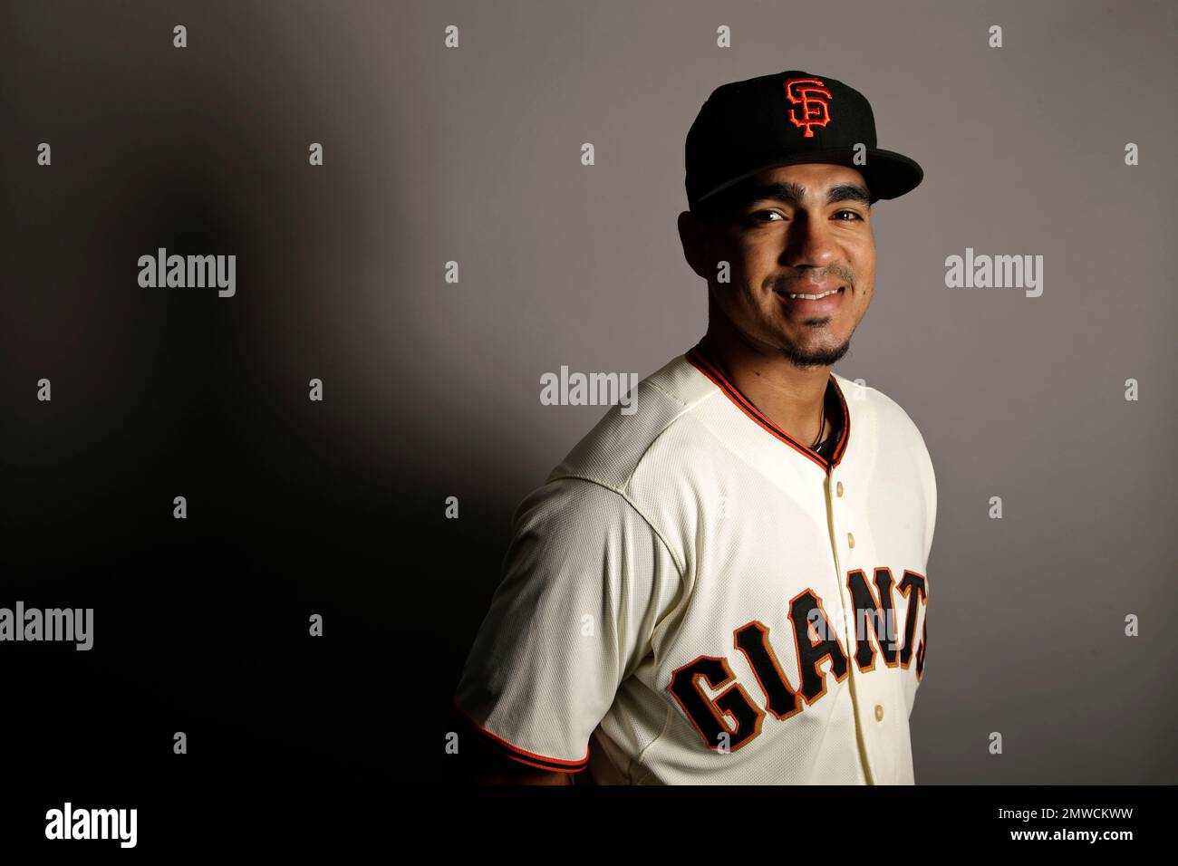 This is a 2017 photo of shortstop Juniel Querecuto of the San Francisco ...