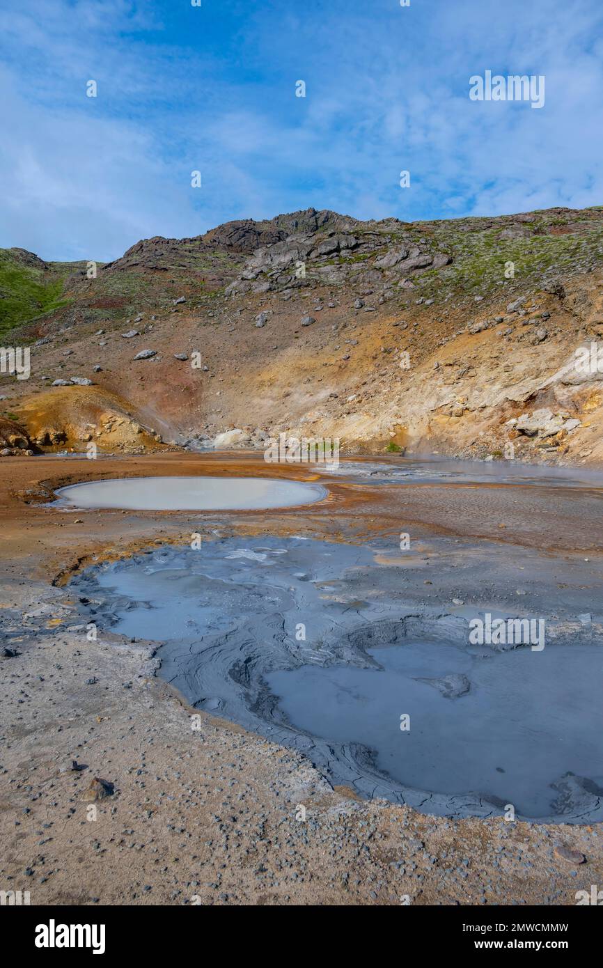 Seltun geothermal area, mineral deposits, Krysuvik volcanic system ...