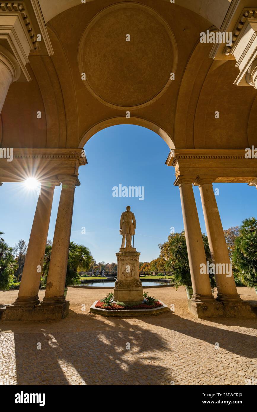 Statue of Frederick William IV Orangery Palace in Sanssouci Park ...