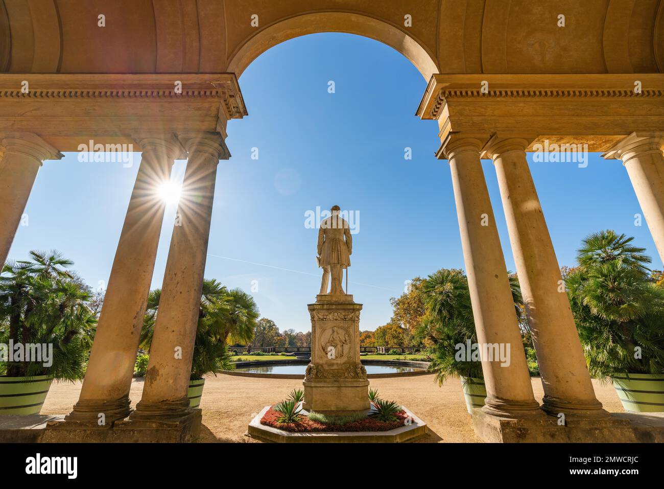 Statue of Frederick William IV Orangery Palace in Sanssouci Park ...
