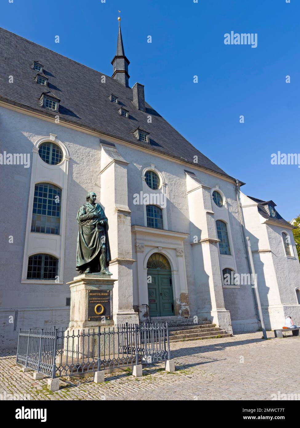 Monument to Johann Gottfried Herder (1744-1803) in front of the town ...