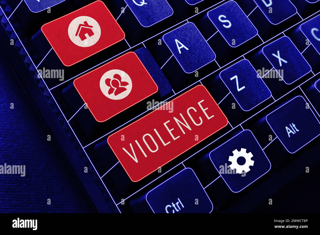 Conceptual display Violence. Word for the use of physical force to ...