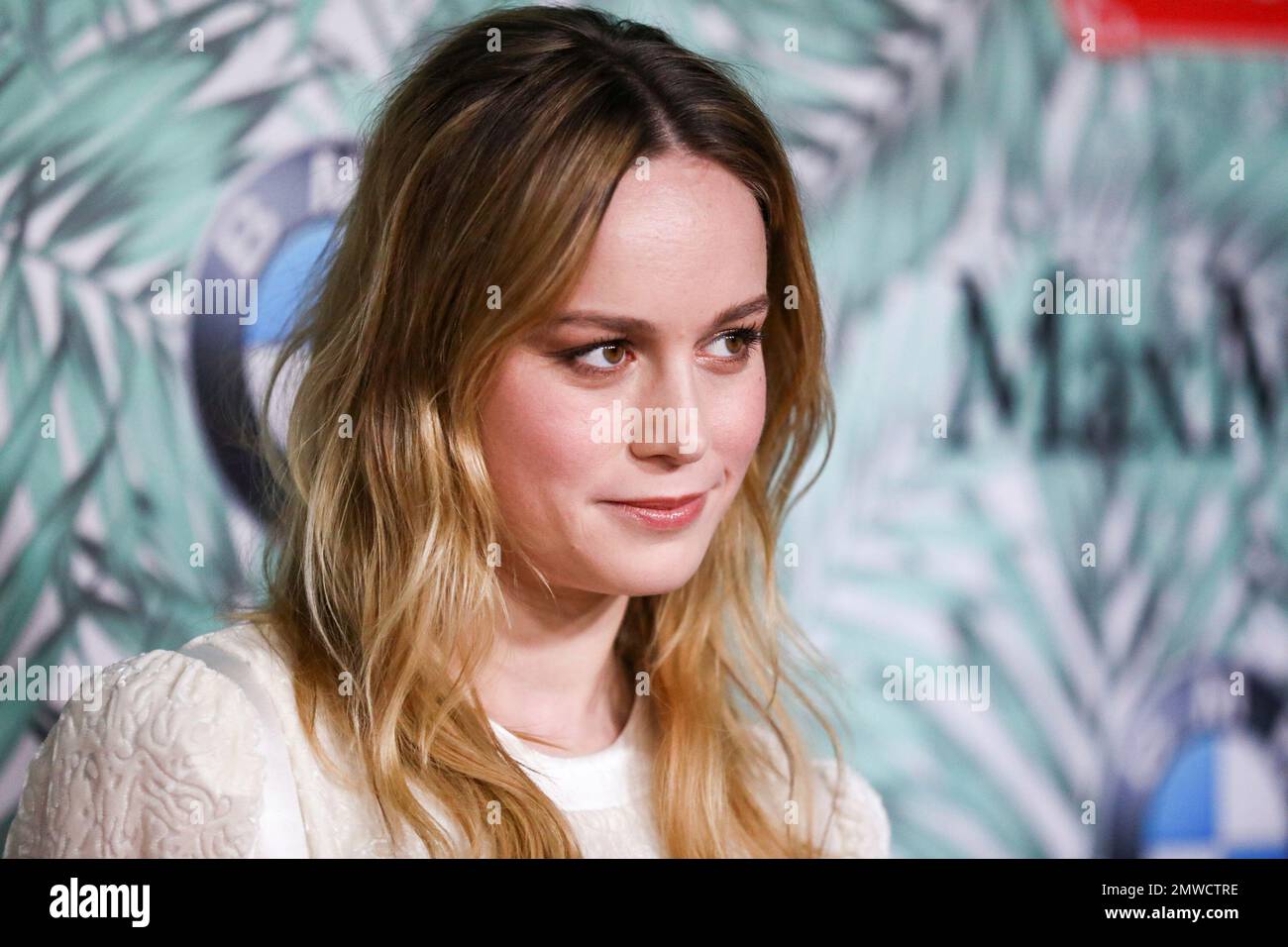 Brie Larson arrives at the 10th Annual Women in Film Pre-Oscar Cocktail ...