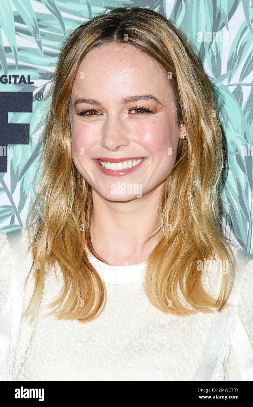 Brie Larson arrives at the 10th Annual Women in Film Pre-Oscar Cocktail ...