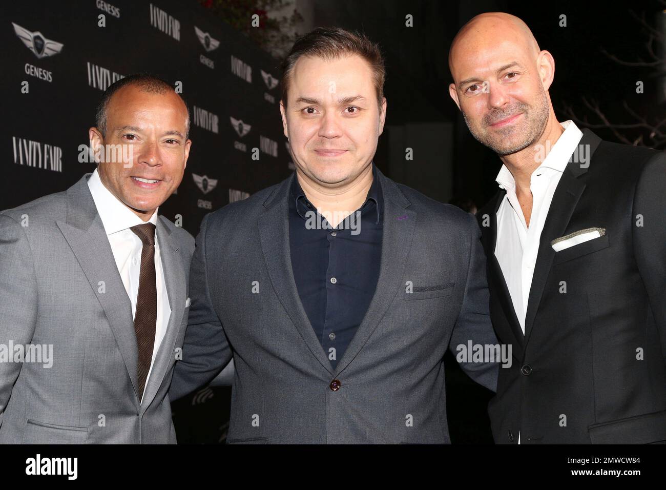 Manfred Fitzgerald, from left, Theodore Melfi and Chris Mitchell arrive ...