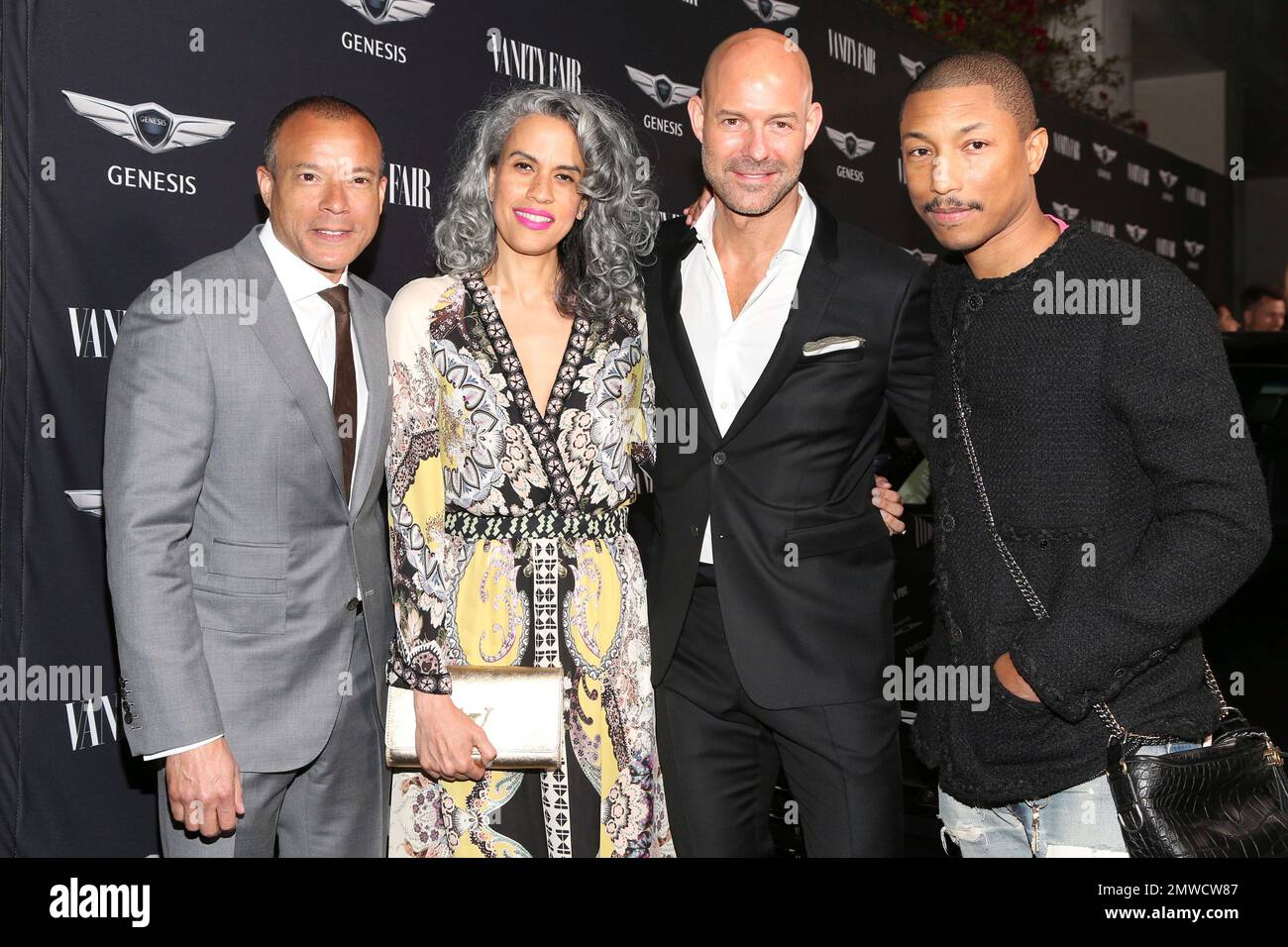 Manfred Fitzgerald, from left, Mimi Valdes, Chris Mitchell and Pharrell ...
