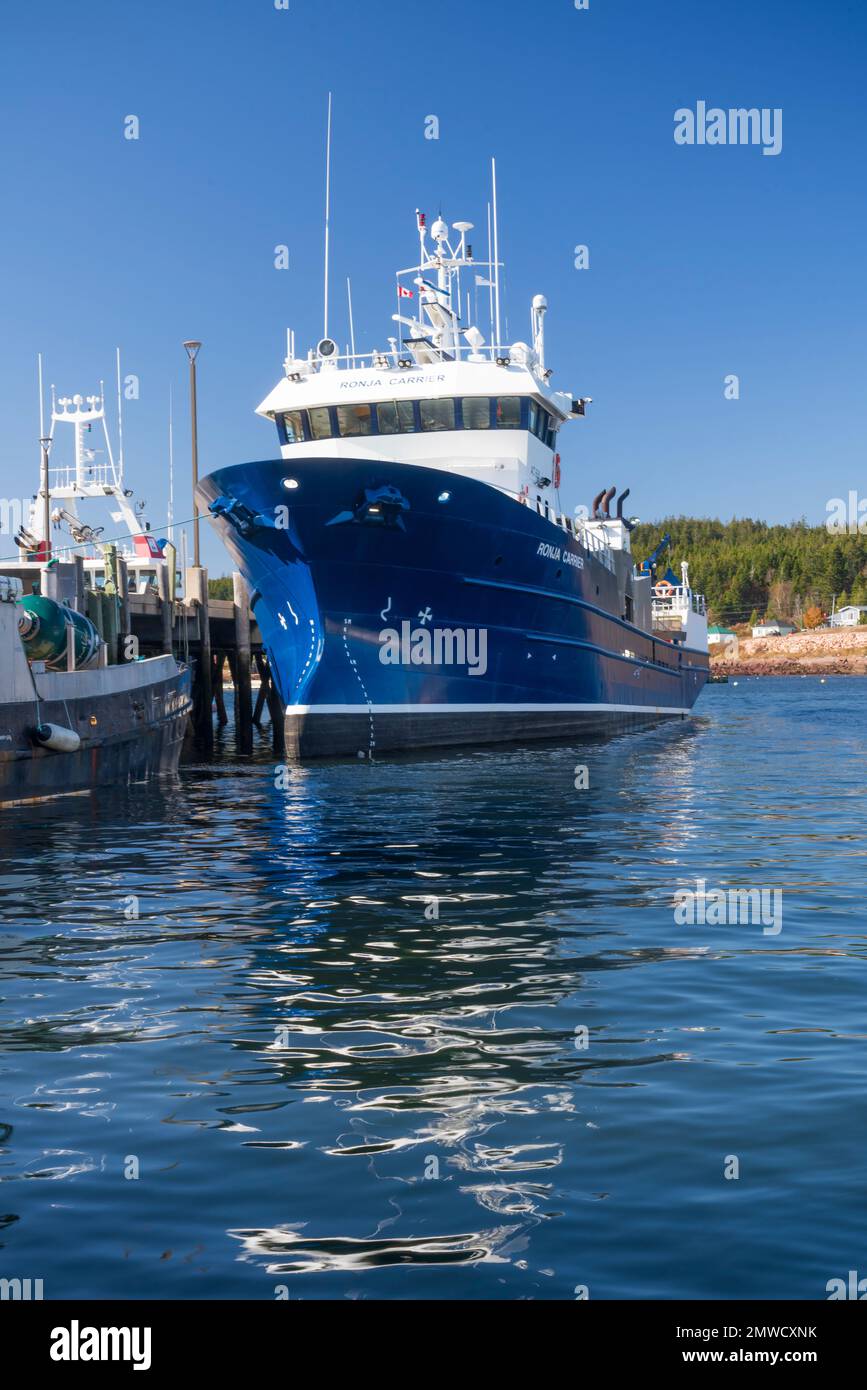 Fishing boats in Black's Harbour, New Brunswick, Canada Stock Photo - Alamy