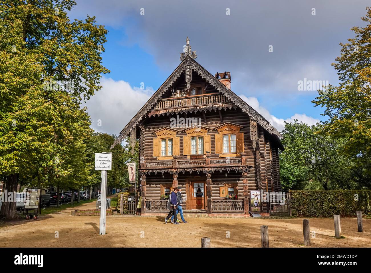 Wooden house, Russian Colony Alexandrowka, Potsdam, Brandenburg ...