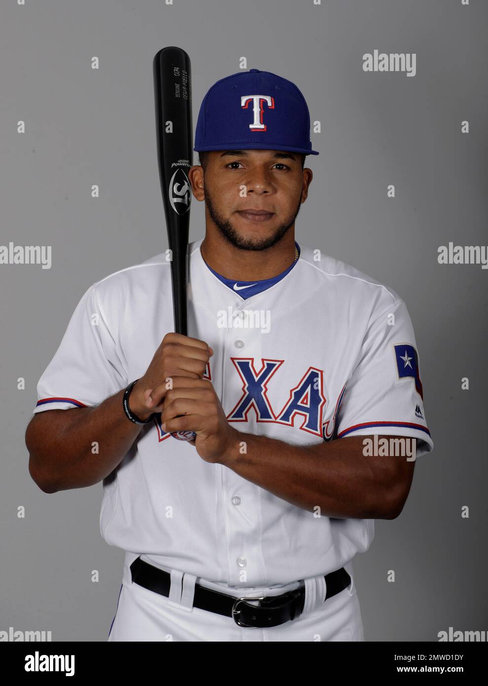 This is a 2017 photo of Cesar Puello of the Texas Rangers baseball team ...