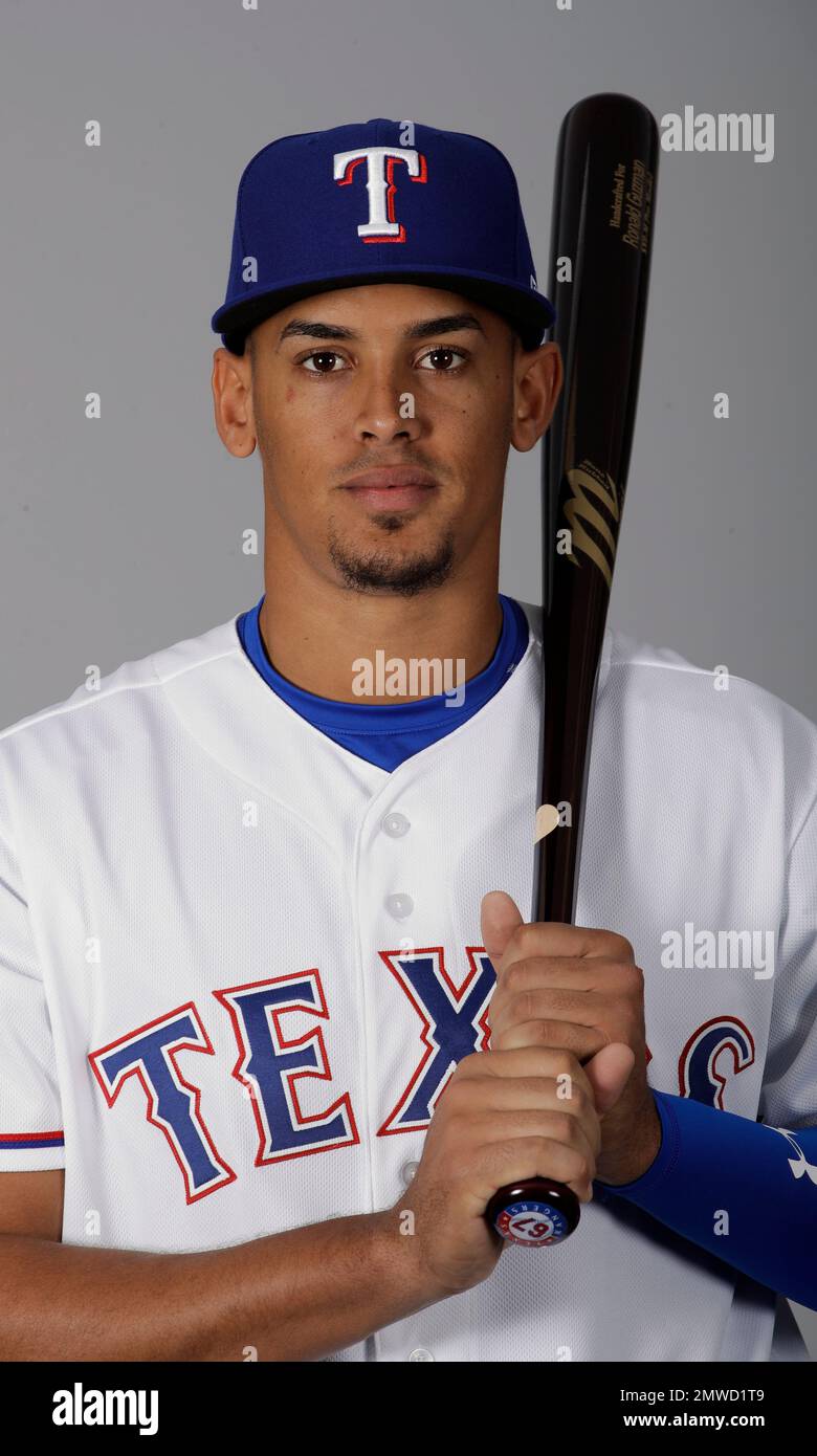 This is a 2017 photo of Ronald Guzman of the Texas Rangers baseball ...
