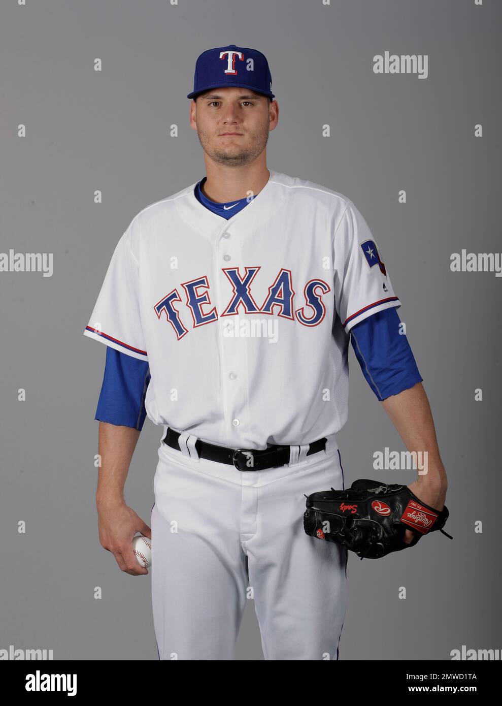 This is a 2017 photo of Connor Sadzeck of the Texas Rangers baseball ...