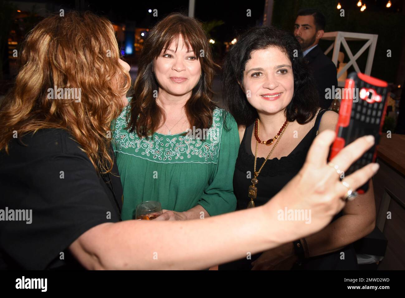 Valerie Bertinelli, center, and Alex Guarnaschelli, right attend the ...