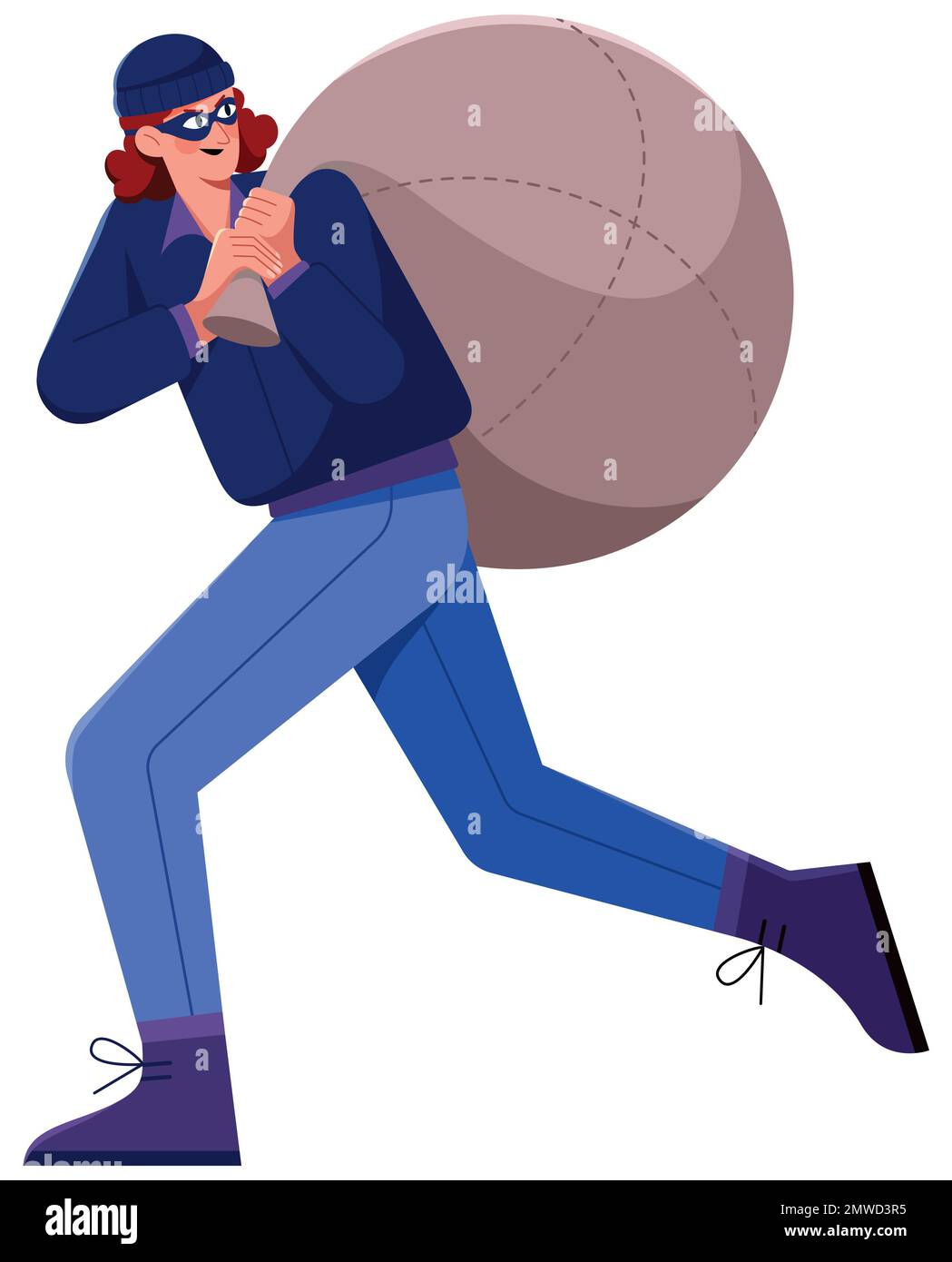 Thief on White Stock Vector Image & Art - Alamy