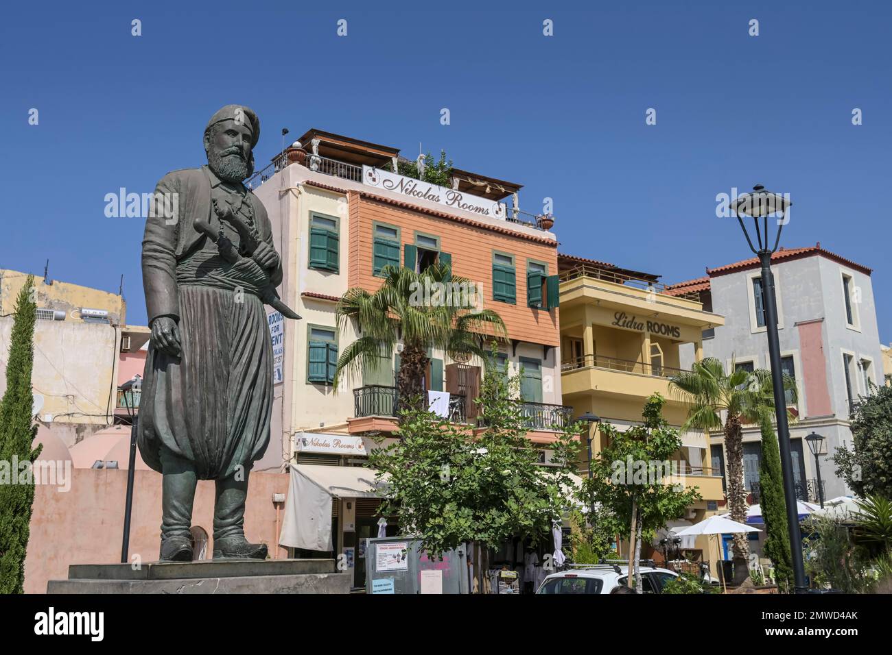 Statue Freedom Fighter Anagnostis Mantakas, Hotel Nikolas Rooms ...