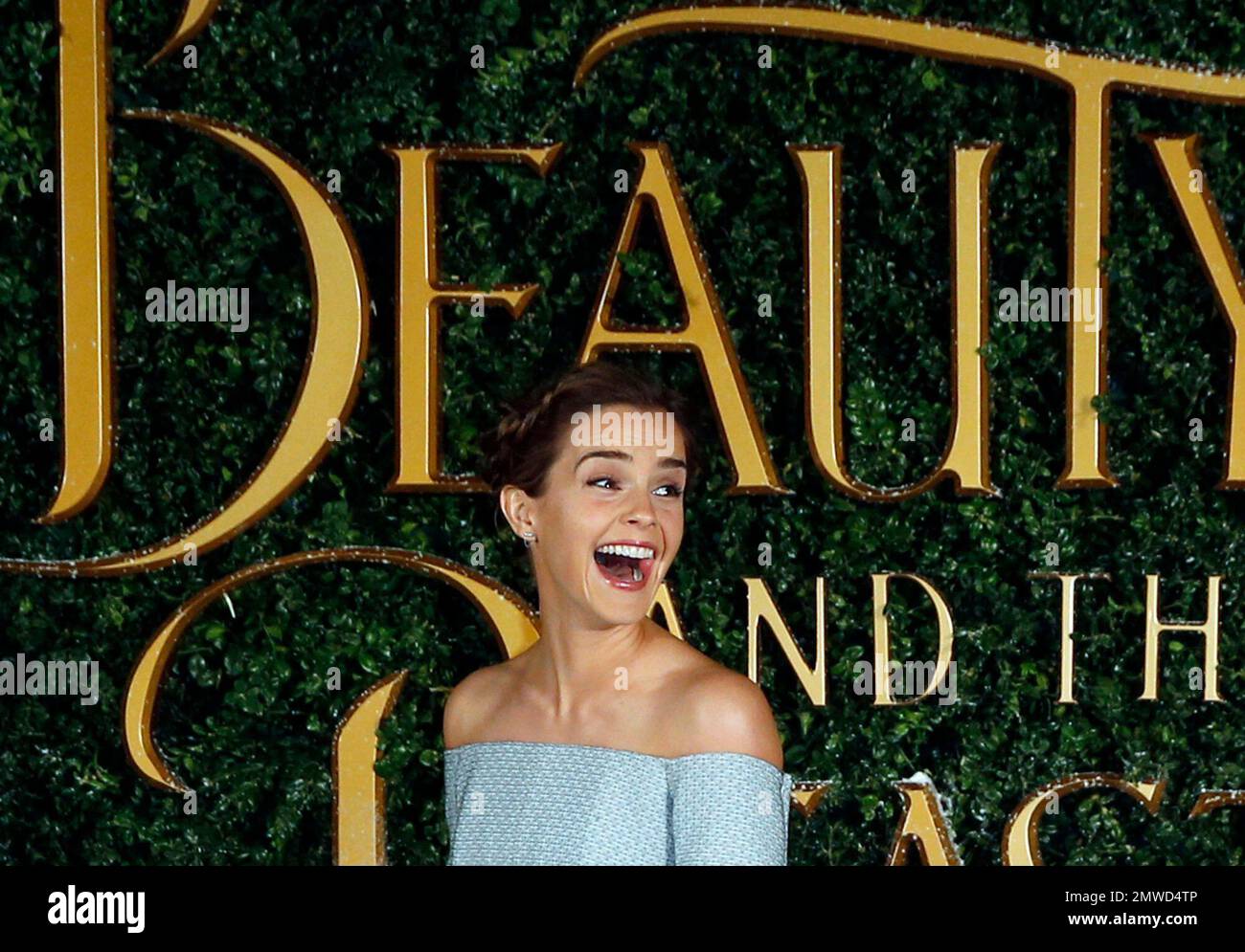 Emma Watson arrives for the Beauty And The Beast Premiere, in London ...