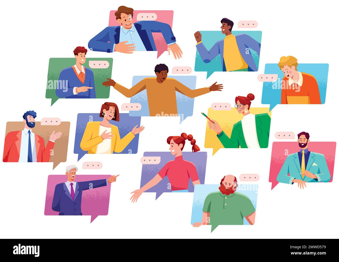 Virtual international conference Stock Vector Images - Alamy