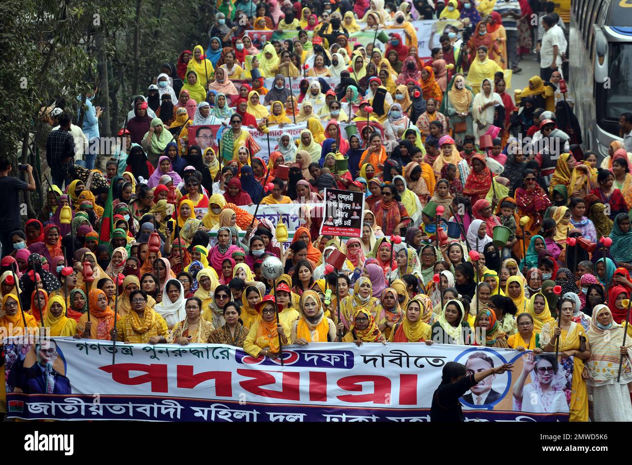 February 1, 2023, Dhaka, Dhaka, Bangladesh: Activists of Bangladesh ...