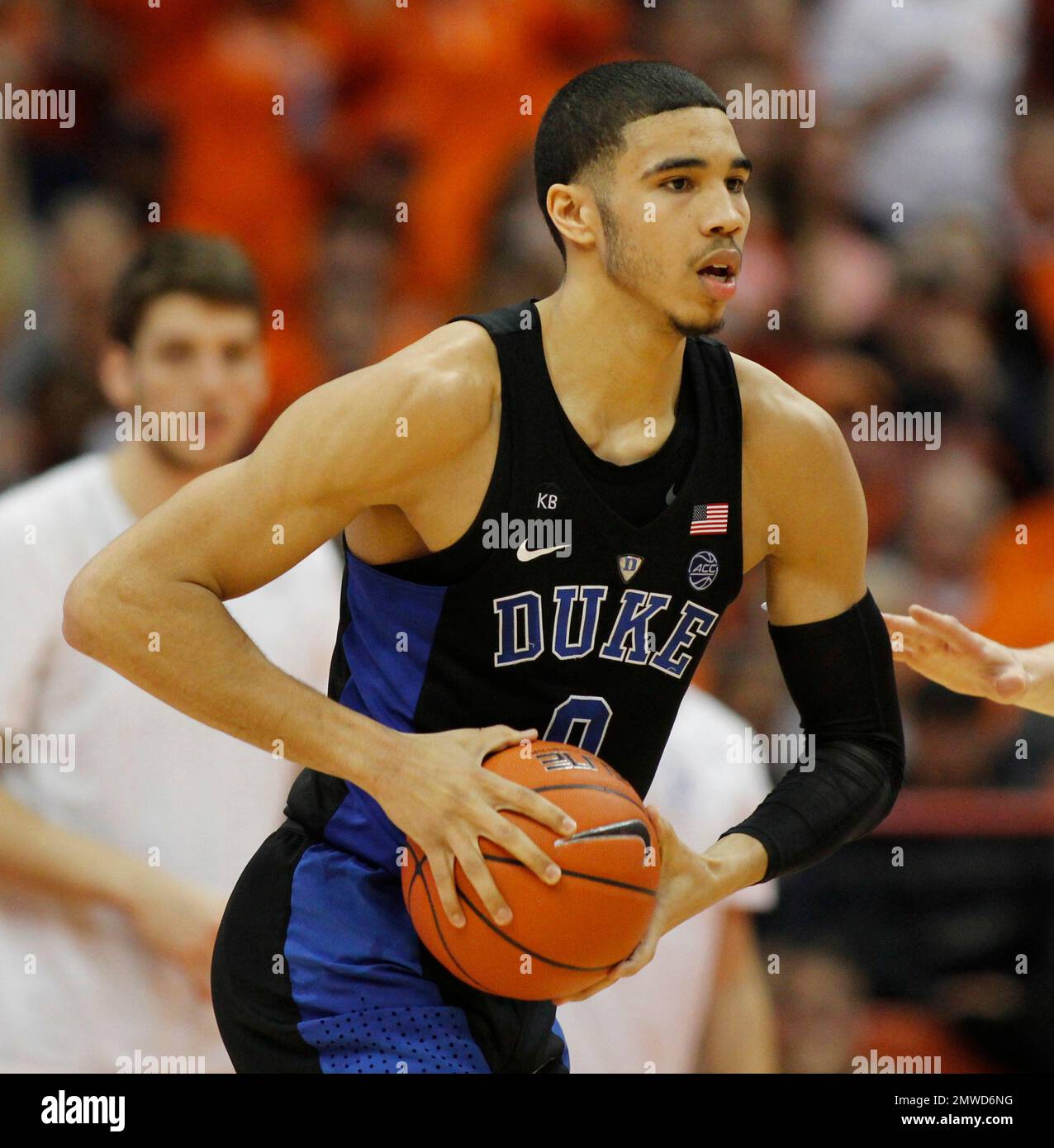 Duke's Jayson Tatum looks to pass the ball in the first half of an NCAA ...