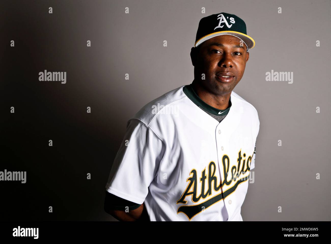 This is a 2017 photo of outfielder Alejandro De Aza of the Oakland ...
