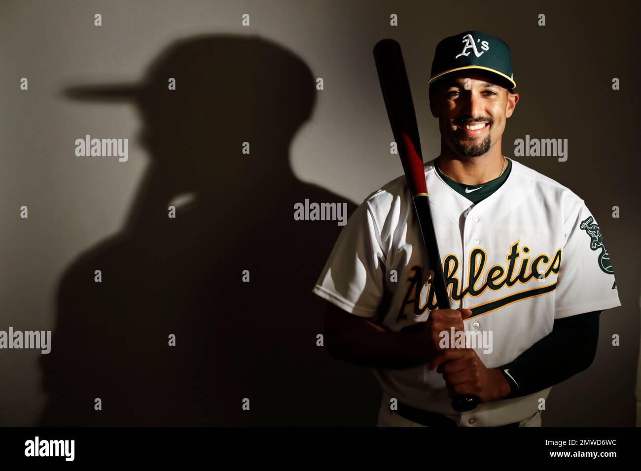 This is a 2017 photo of shortstop Marcus Semien of the Oakland ...