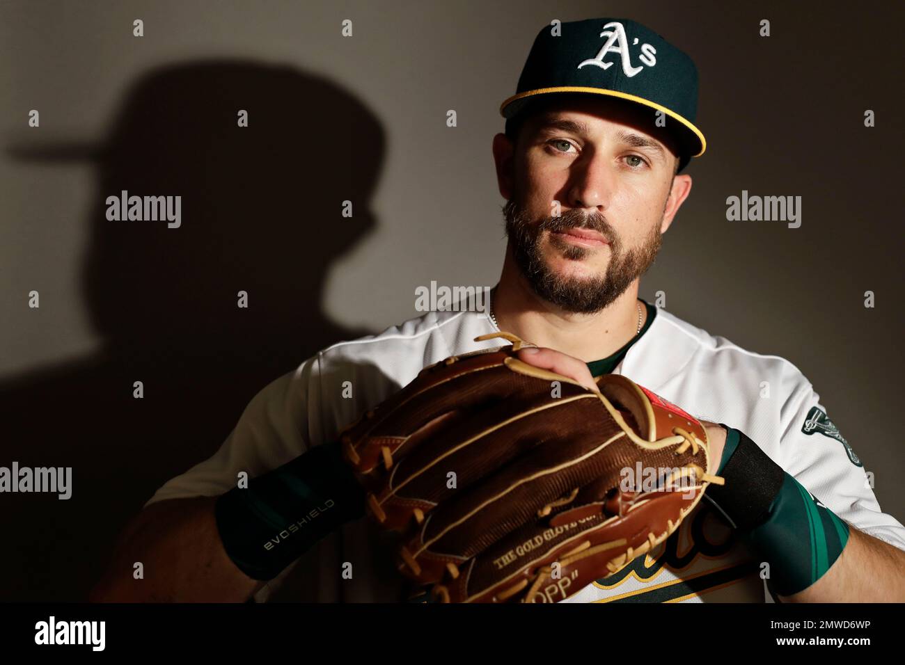 This is a 2017 photo of third baseman Trevor Plouffe of the Oakland ...