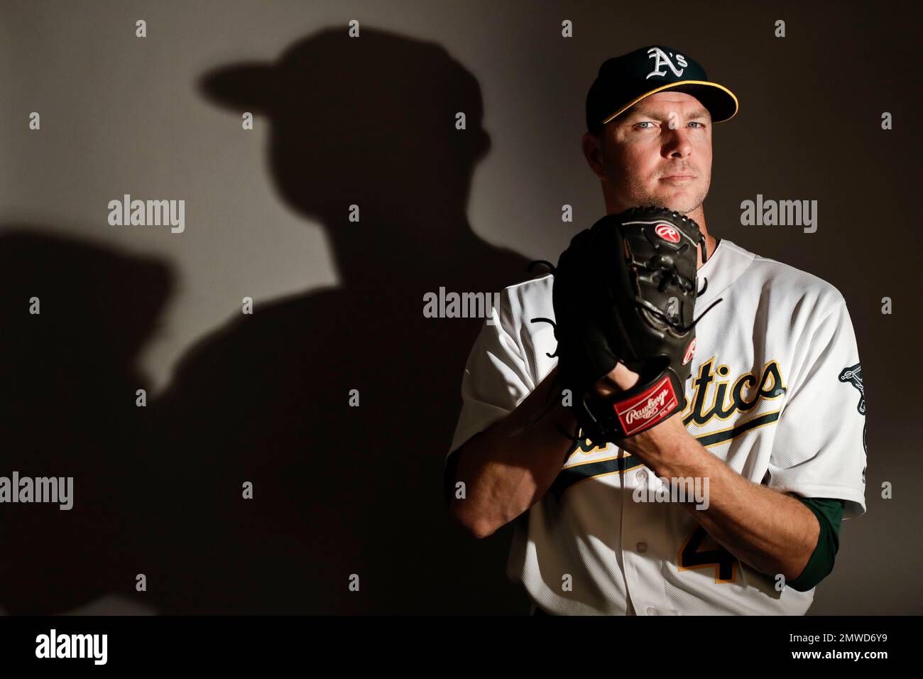This is a 2017 photo of relief pitcher Ryan Madson of the Oakland ...