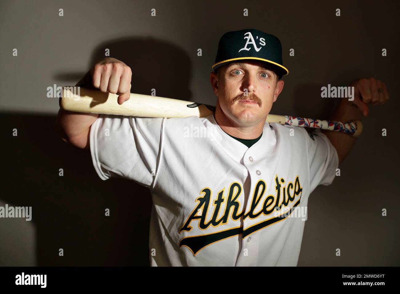 This is a 2017 photo of first baseman Chris Parmelee of the Oakland ...
