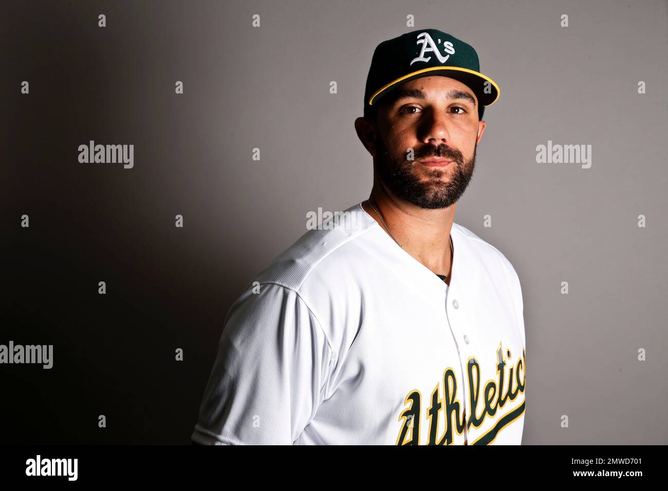 This is a 2017 photo of left fielder Andrew Lambo of the Oakland ...