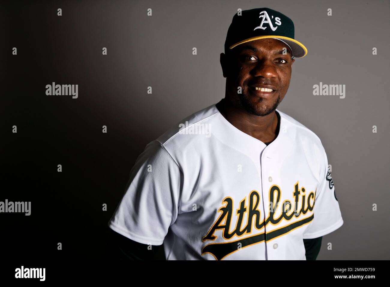 This is a 2017 photo of starting pitcher Simon Castro of the Oakland ...