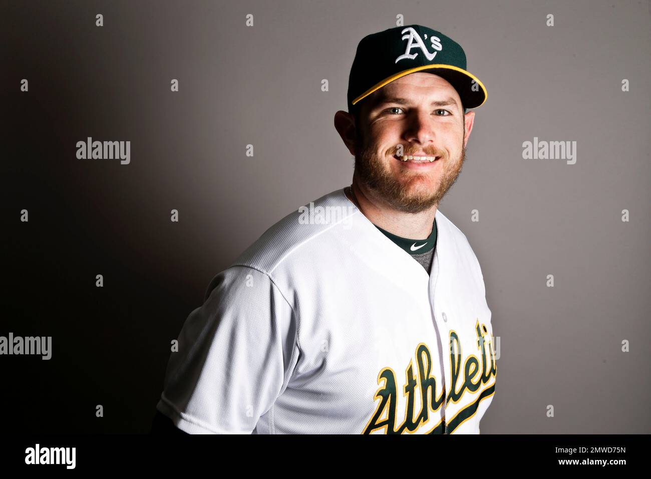 This is a 2017 photo of second baseman Max Muncy of the Oakland ...