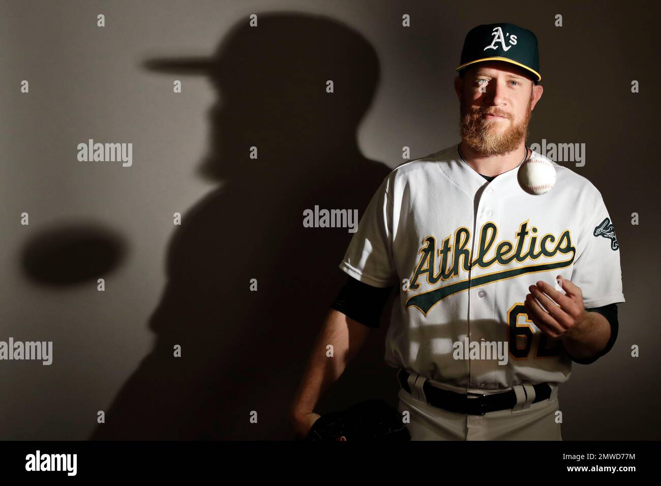 This is a 2017 photo of relief pitcher Sean Doolittle of the Oakland ...