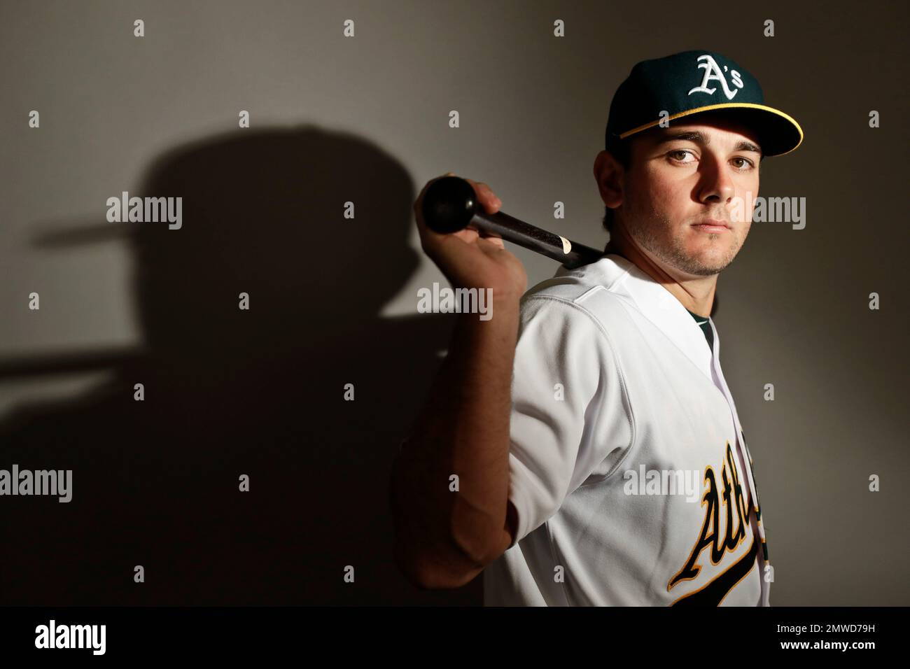 This is a 2017 photo of shortstop Max Schrock of the Oakland Athletics ...
