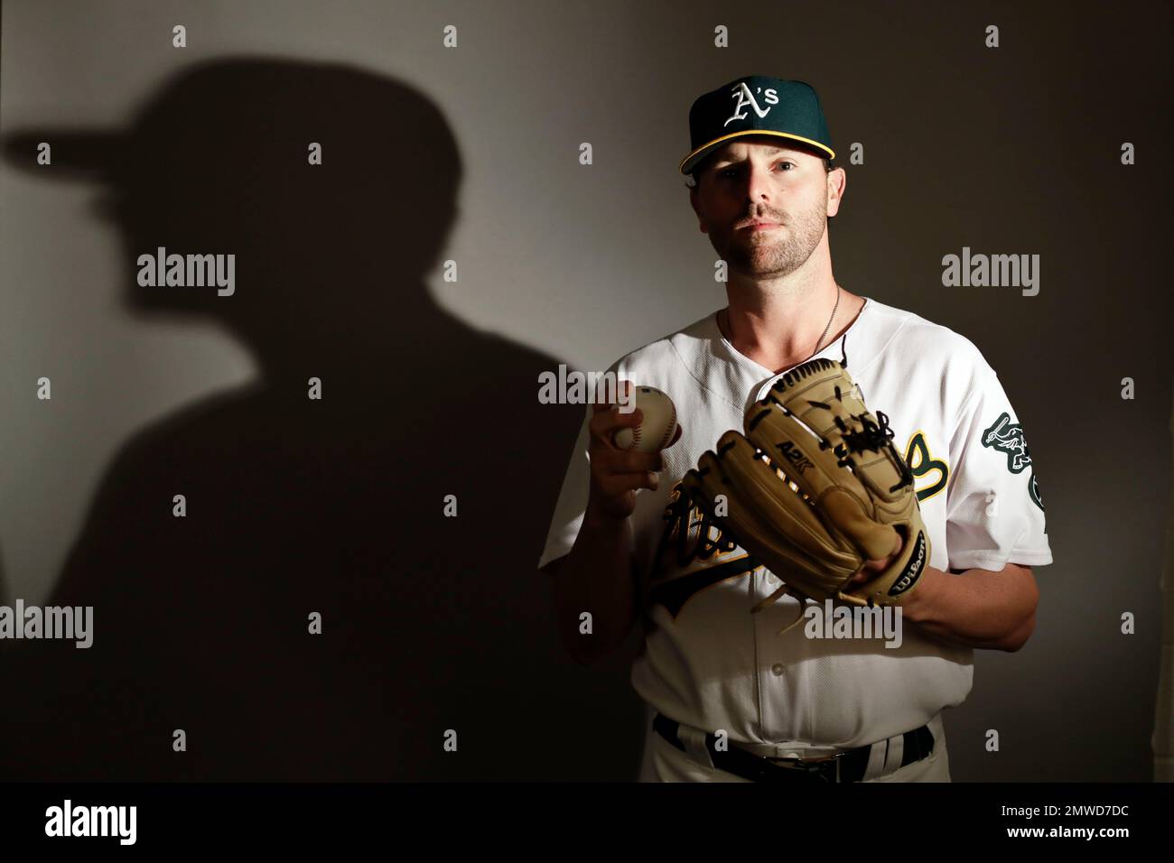 This is a 2017 photo of relief pitcher Zach Neal of the Oakland ...
