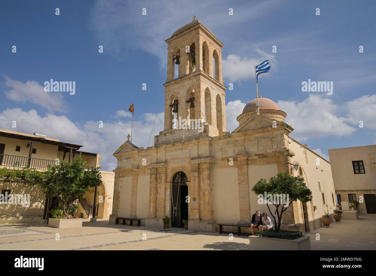 Monastery Chapel, Gonia Odigitria Monastery, Crete, Greece Stock Photo ...