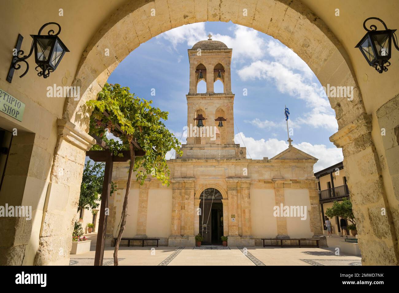 Monastery Chapel, Gonia Odigitria Monastery, Crete, Greece Stock Photo ...